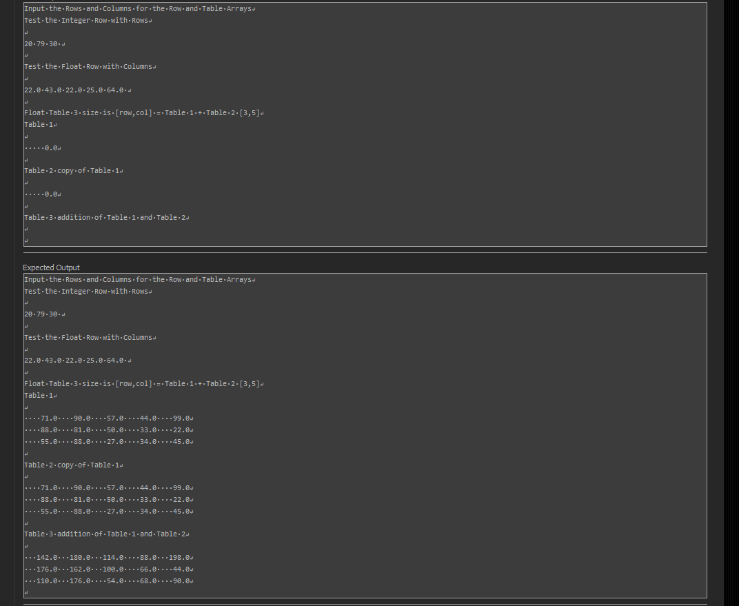 Solved Complete the code for the 2 classes, RowArray and | Chegg.com