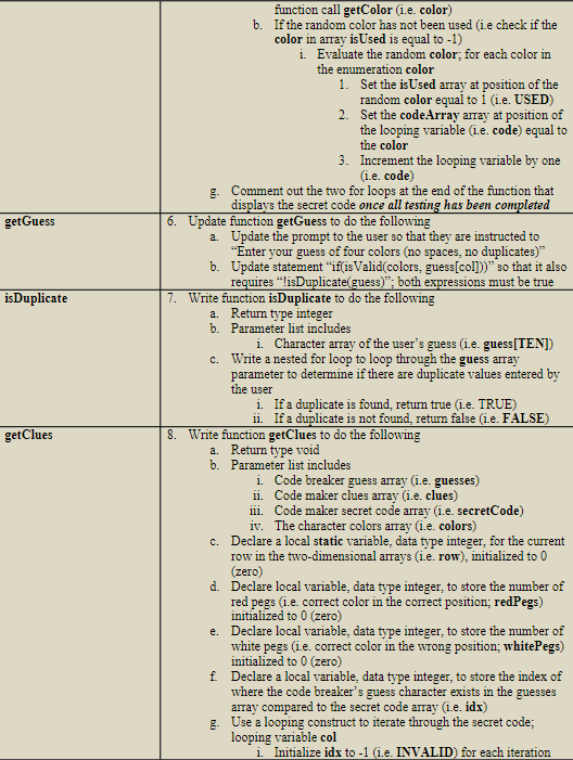 mastermind.c main 1. Copy C source code file | Chegg.com