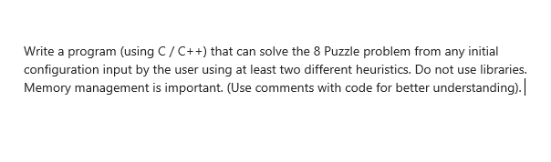 Solved Write A Program Using Cc That Can Solve The 8 3222