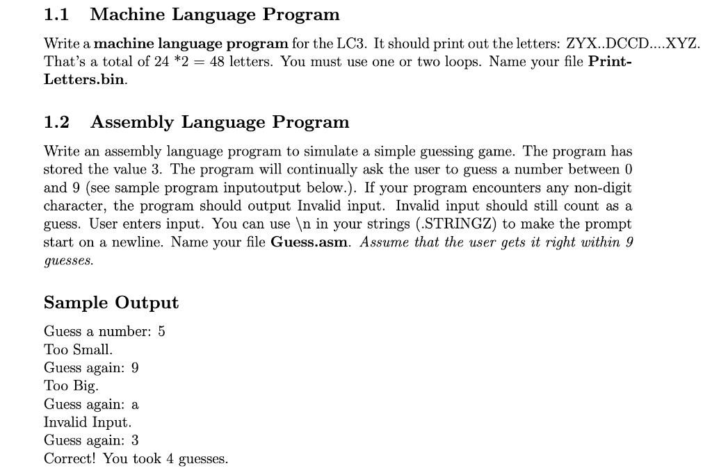 Solved 11 Machine Language Program Write A Machine Language 