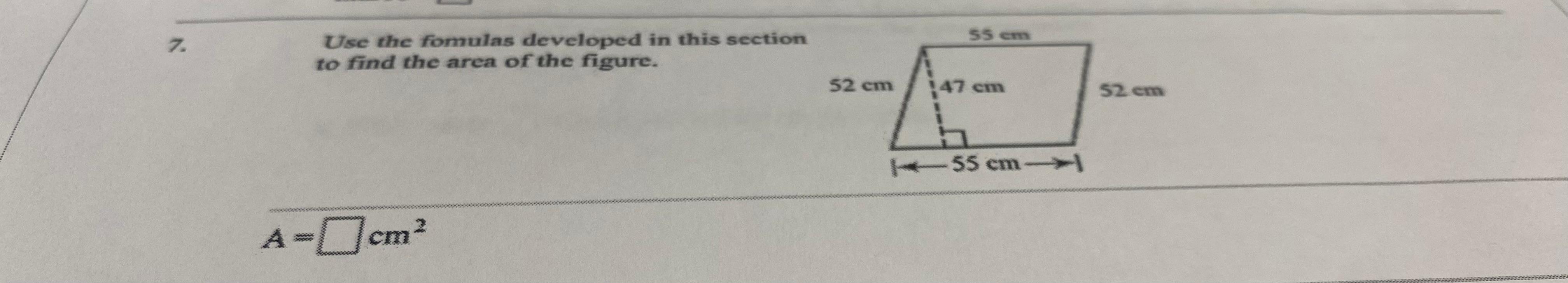 Solved Use the formulas developed in this section to find | Chegg.com