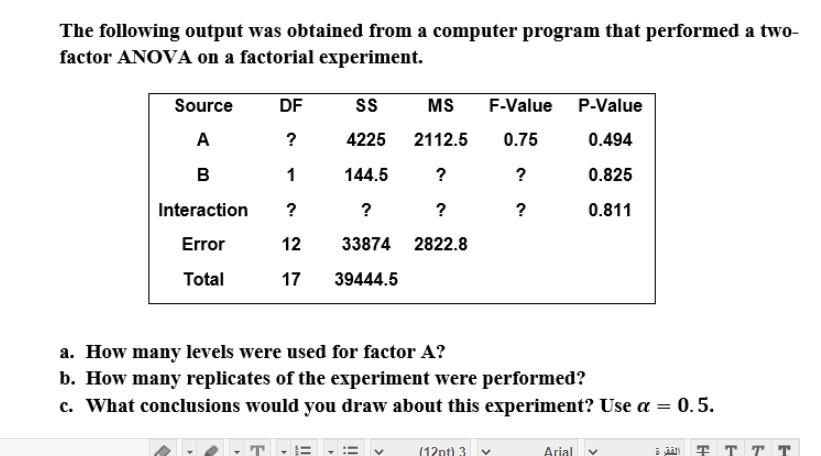 Solved The following output was obtained from a computer | Chegg.com