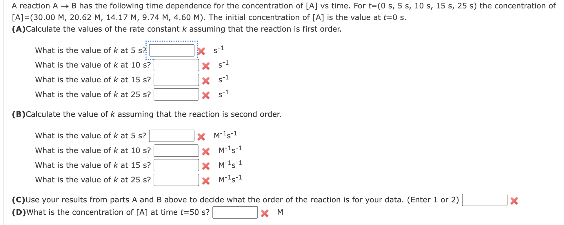 [Solved]: A reaction ( mathrm{A} rightarrow mathrm{B}