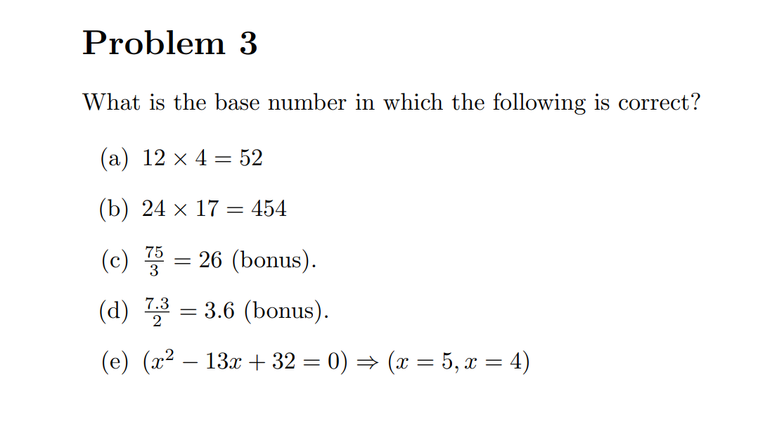 Solved What is the base number in which the following is | Chegg.com