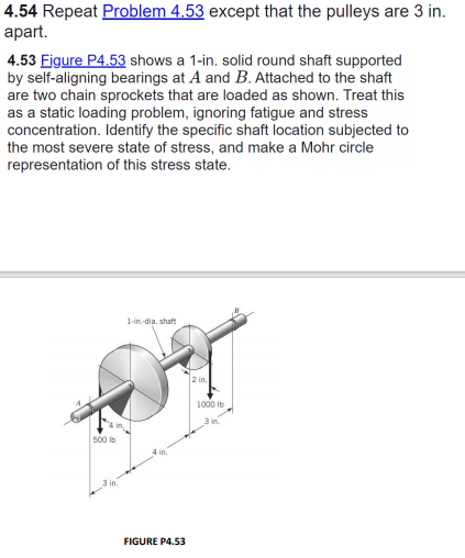 Solved 4.54 Repeat Problem 4.53 except that the pulleys are | Chegg.com