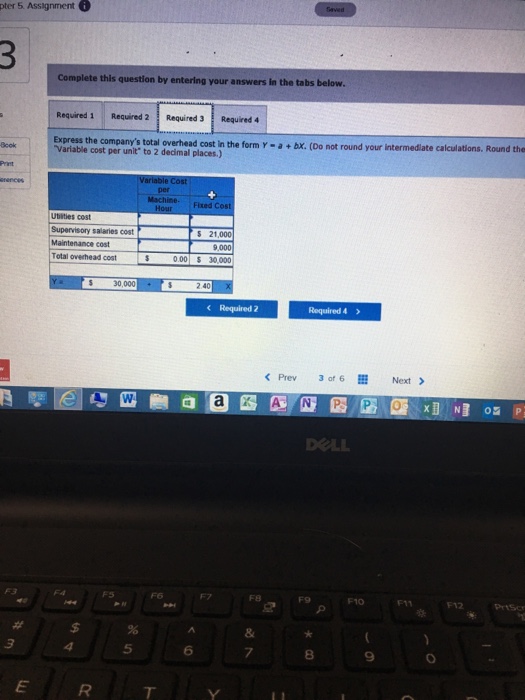 Solved Ssignment Problem 5a 8 High Low Method Predicting 0400