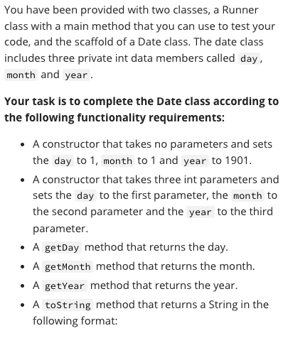 Solved You have been provided with two classes, a Runner | Chegg.com