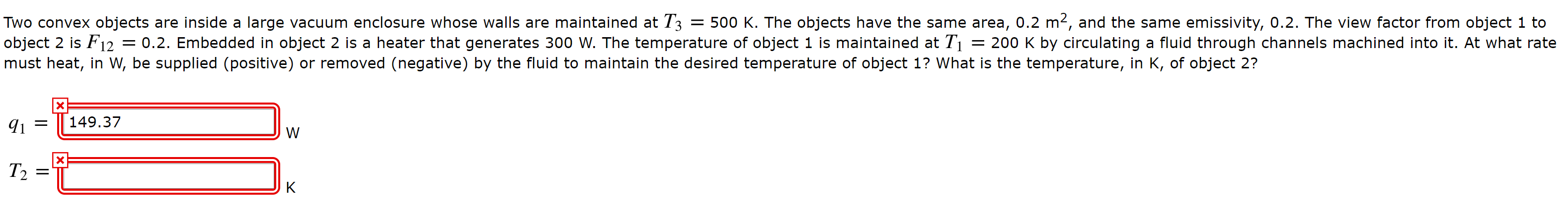 Solved Two convex objects are inside a large vacuum | Chegg.com