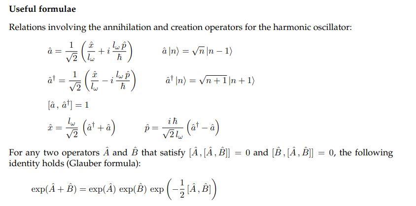 Solved Problem 10: Coherent states of the harmonic | Chegg.com