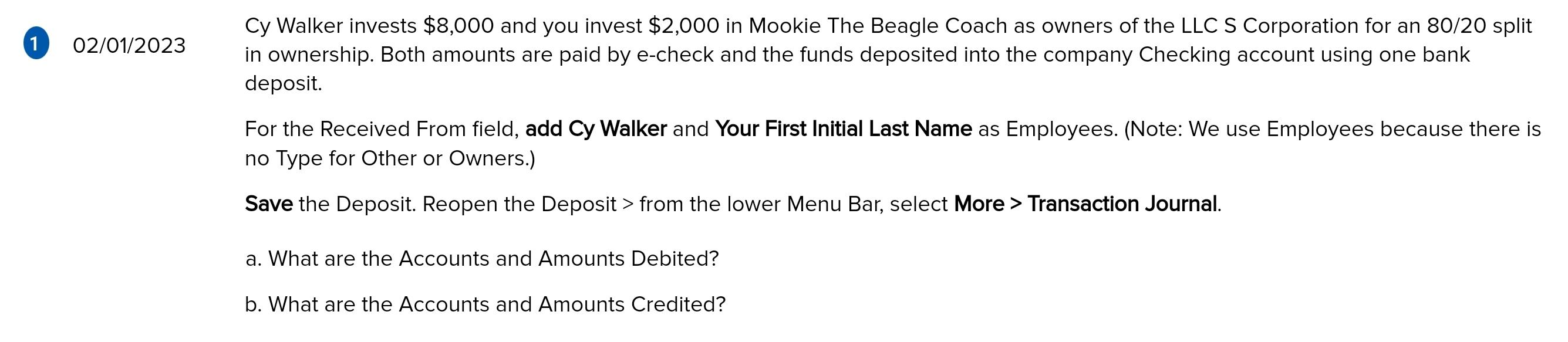 Solved Cy Walker invests $8,000 and you invest $2,000 in | Chegg.com