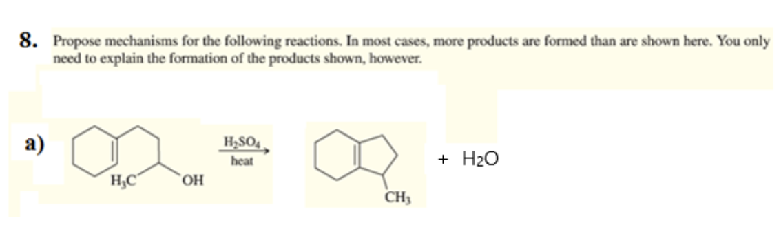 Solved 8. Propose mechanisms for the following reactions. In | Chegg.com