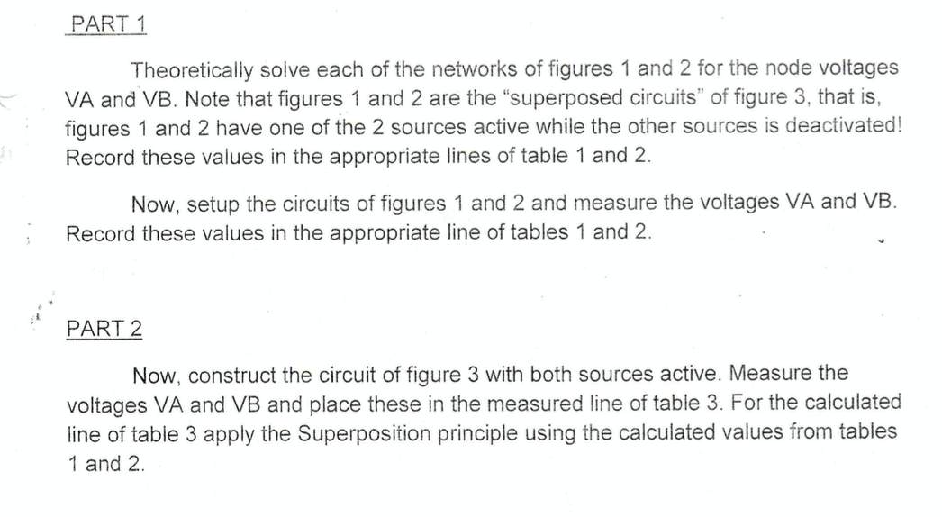 Solved PART 1 Theoretically solve each of the networks of | Chegg.com