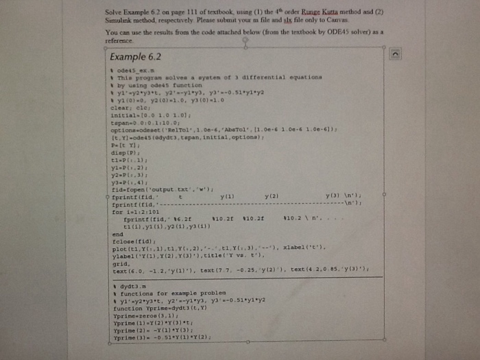 Solved using 4th order runge kutta method and simulink | Chegg.com