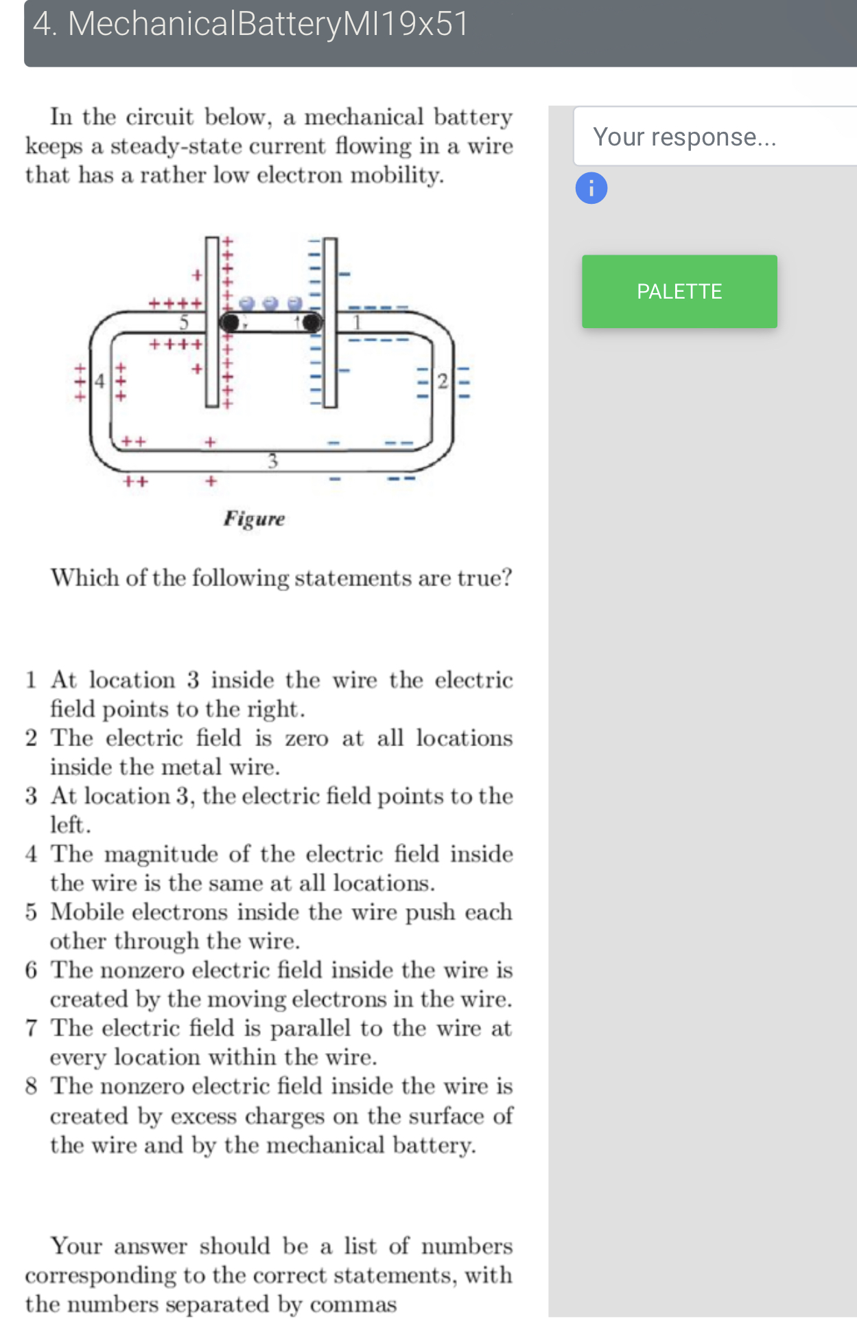 Solved 4. MechanicalBatteryMI19x51 In the circuit below, a | Chegg.com