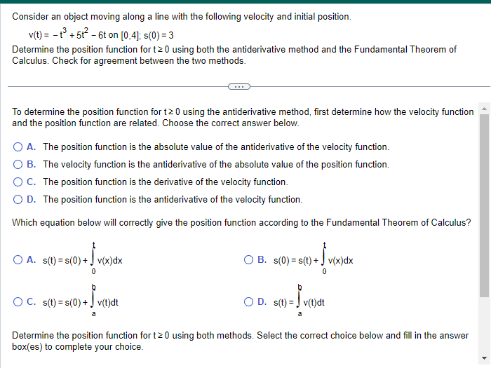 Solved Consider an object moving along a line with the | Chegg.com