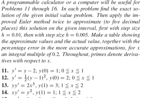 Solved A programmable calculator or a computer will be | Chegg.com