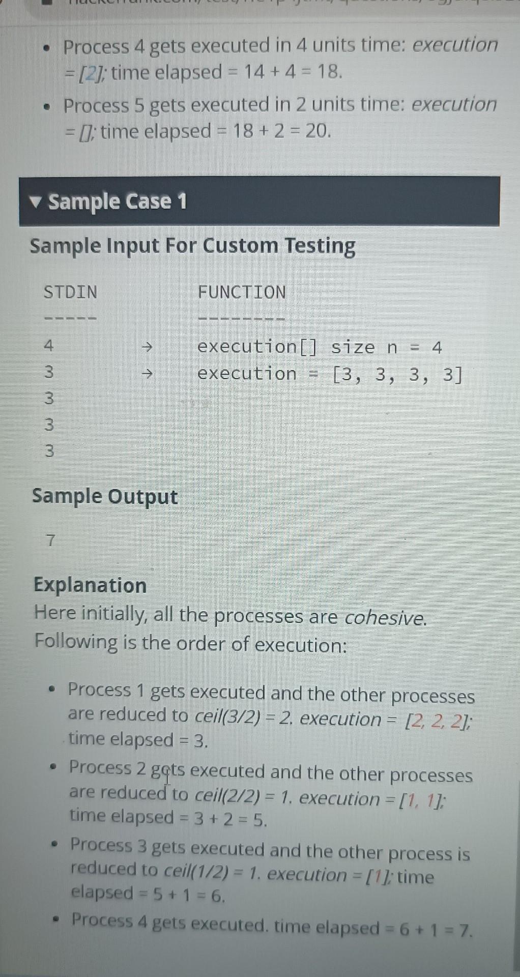 Solved long findTotalExecutionTime(vector execution) | Chegg.com