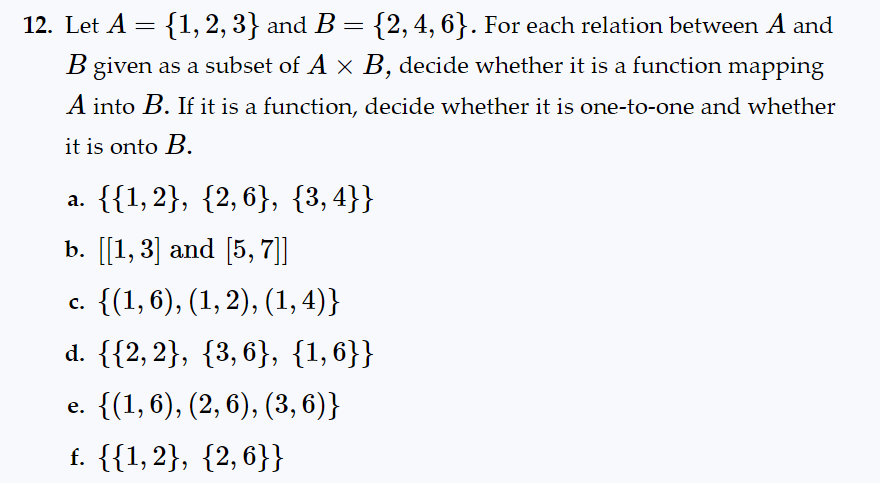 Solved We are doing set theory concept in abstract algebra, | Chegg.com