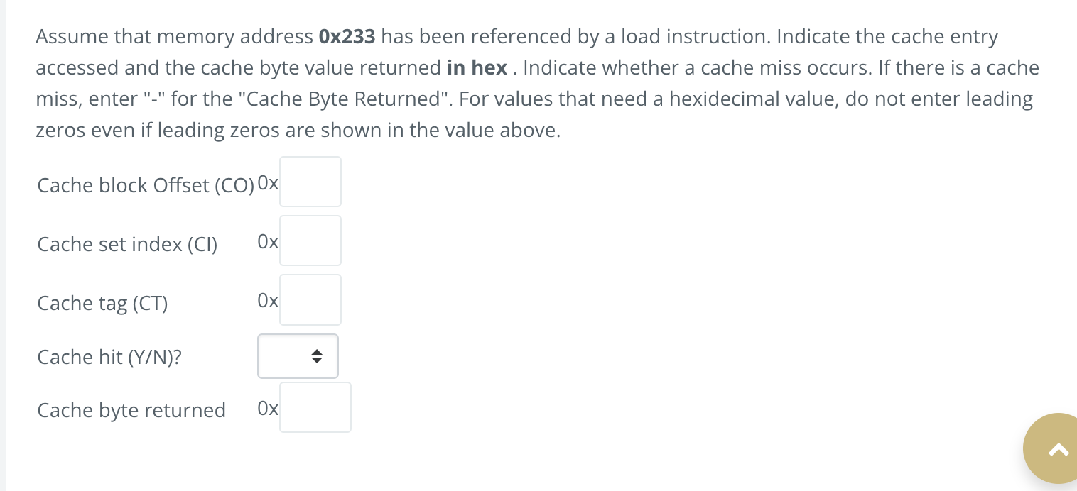 Solved Assume the following: - The memory is byte | Chegg.com