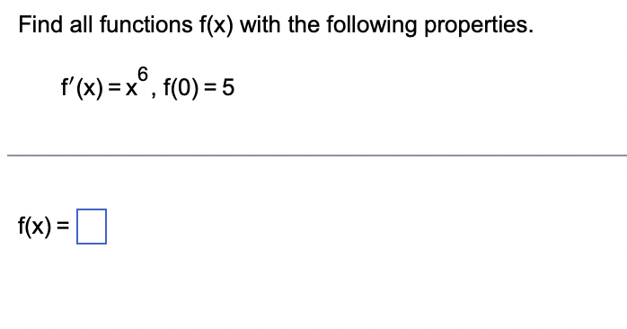 Solved Find all functions f(x) with the following | Chegg.com