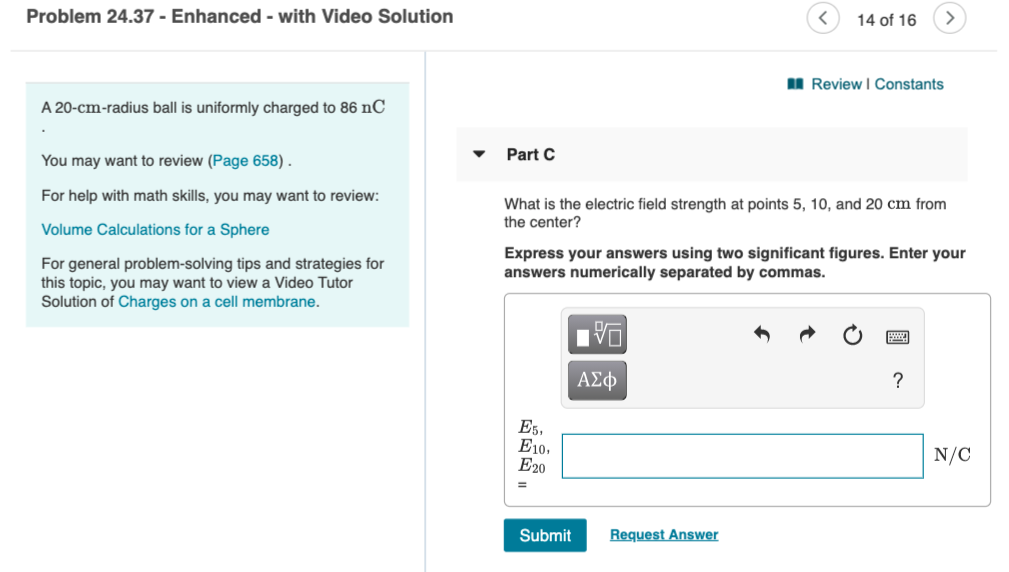 Solved Problem 24.37 - Enhanced - with Video Solution 14 of | Chegg.com