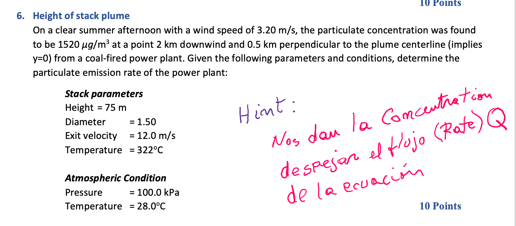Solved Hint: they give us the concentration, solve for the | Chegg.com
