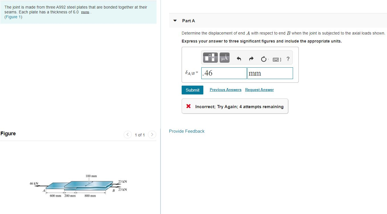 Solved The joint is made from three A992 steel plates that | Chegg.com