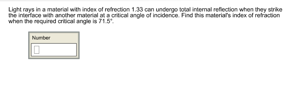 Solved Light rays in a material with index of refrection | Chegg.com