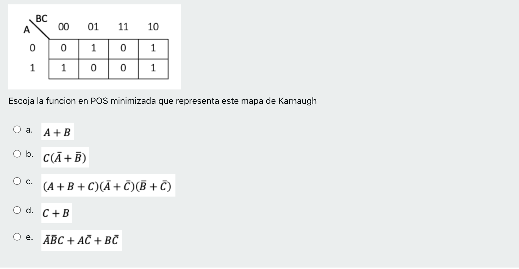 Solved Choose The Function In Pos Minimized That Represents 3159