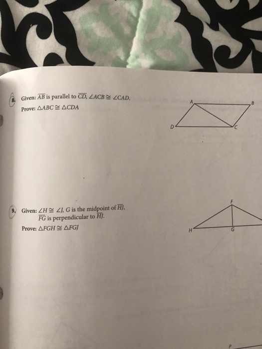 Solved Given: AB is parallel to CD, LACB Prove: ABC CDA | Chegg.com