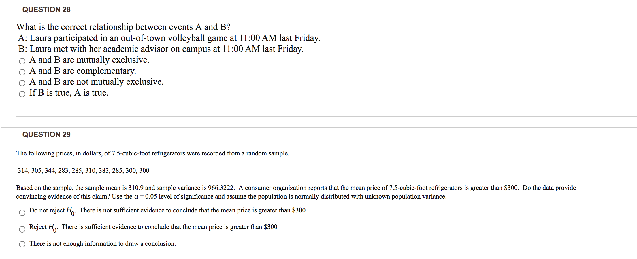 Solved QUESTION 28 What is the correct relationship between | Chegg.com