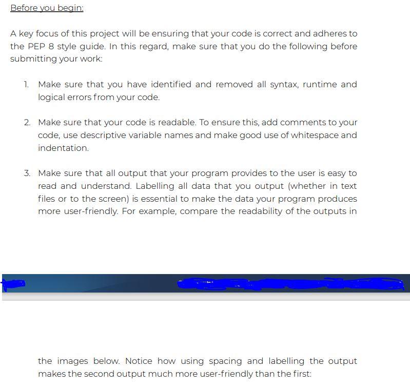 Solved A key focus of this project will be ensuring that | Chegg.com