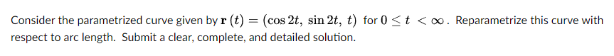 Solved Consider the parametrized curve given by | Chegg.com