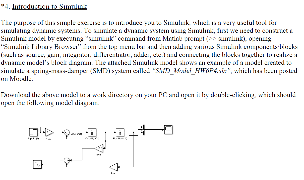 *4. Introduction to Simulink The purpose of this | Chegg.com