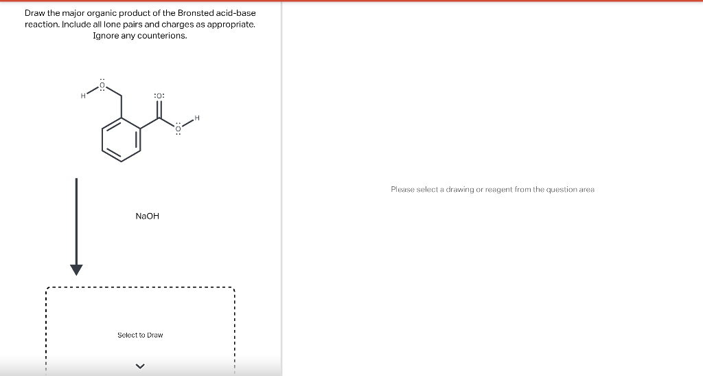 Solved Draw the major organic product of the Bronsted | Chegg.com