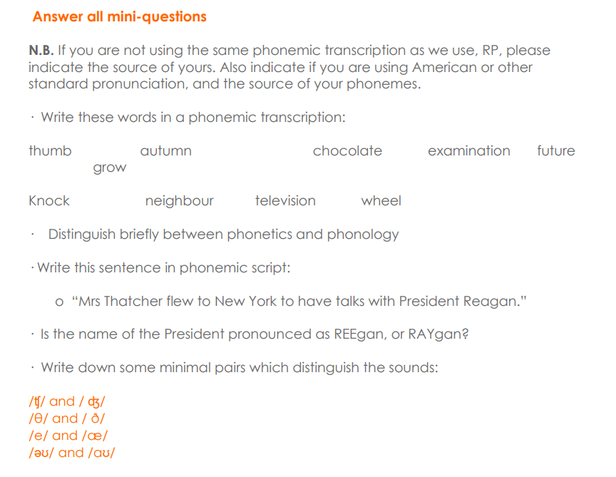 Answer all mini-questions N.B. If you are not using | Chegg.com