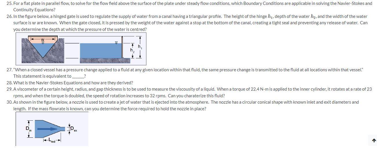 Solved 25. For a flat plate in parallel flow, to solve for | Chegg.com