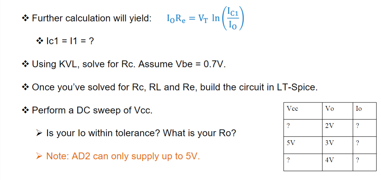 Solved * Design a Widlar current source Specifications | Chegg.com