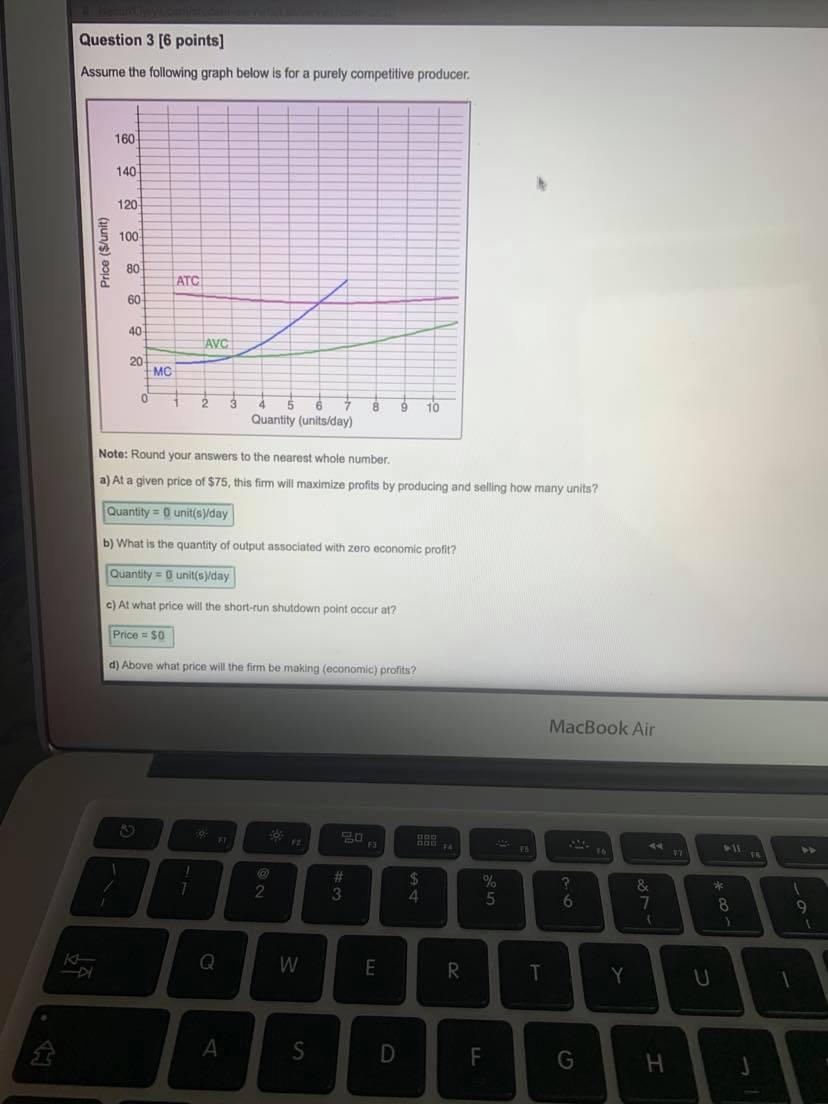 Solved Question 3 [6 points) Assume the following graph | Chegg.com