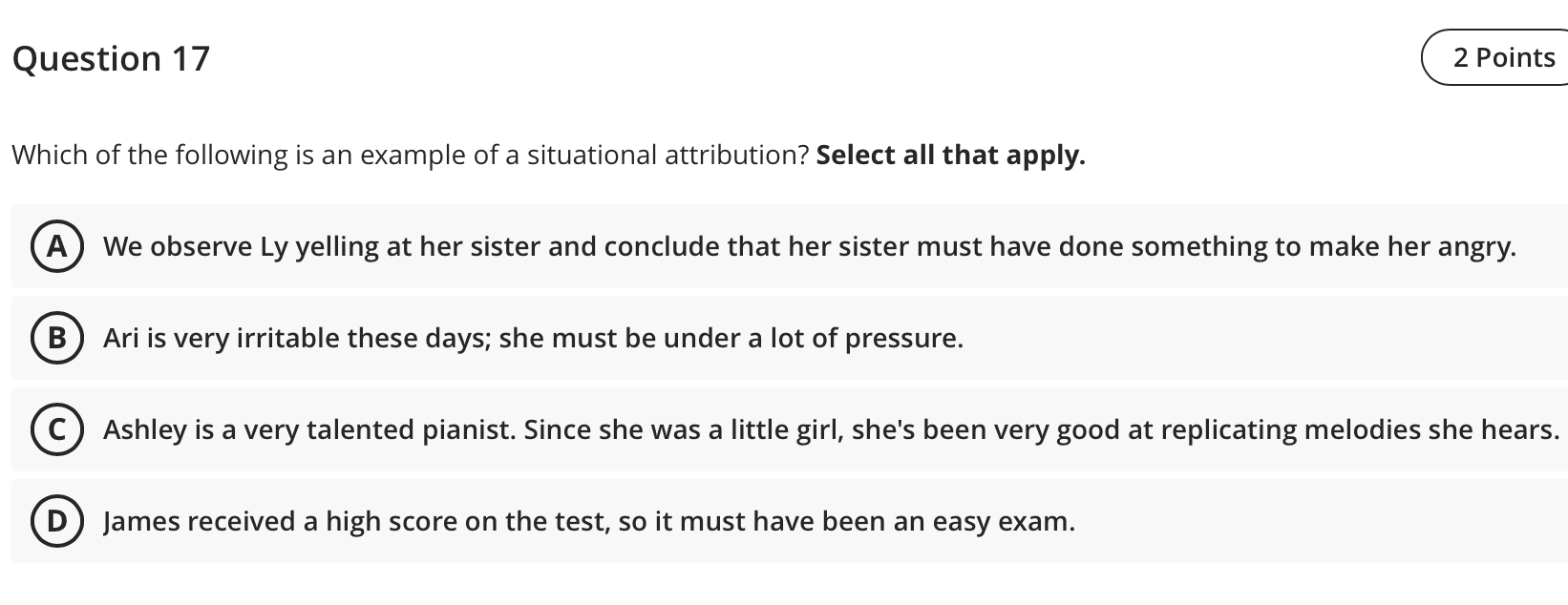 Solved Question 8 Walter Mischel coined the person-situation | Chegg.com