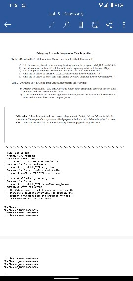 Debugging Assembly Programs by Code Inspection Task | Chegg.com