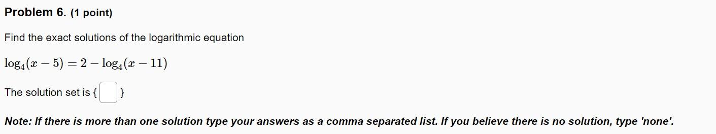 Solved Problem 6 1 Point Find The Exact Solutions Of The