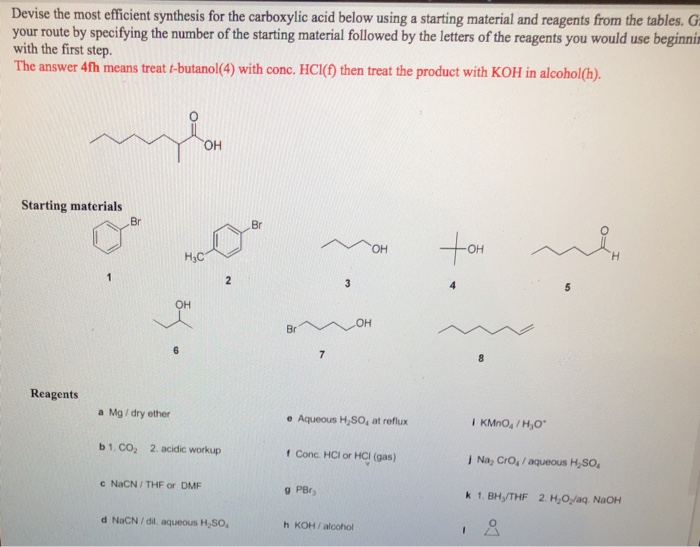 Solved Devise the most efficient synthesis for the | Chegg.com