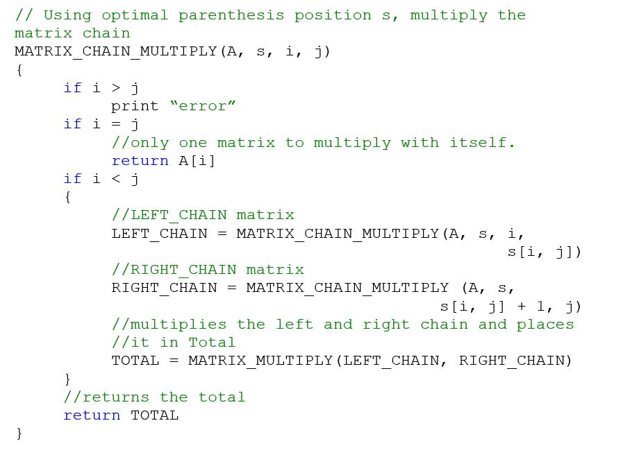 (Solved) - Find an optimal parenthesization of a matrix-chain product ...