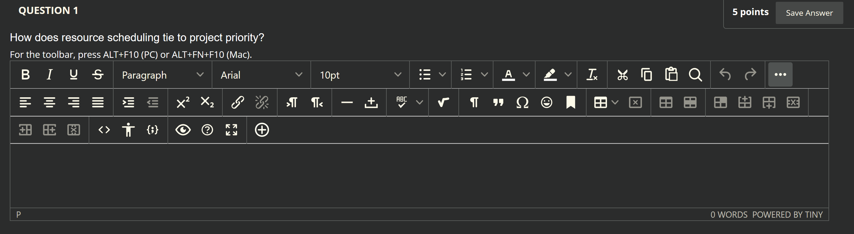How does resource scheduling tie to project priority? | Chegg.com