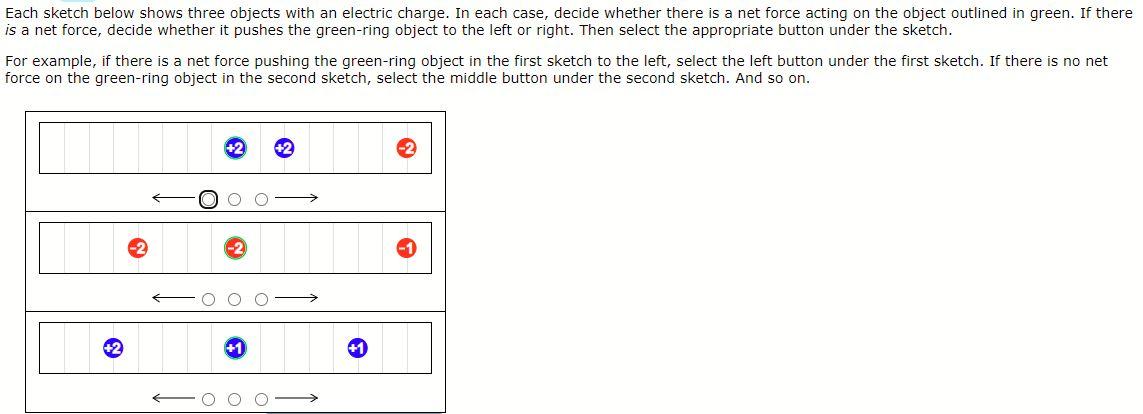 Solved Each sketch below shows three objects with an | Chegg.com