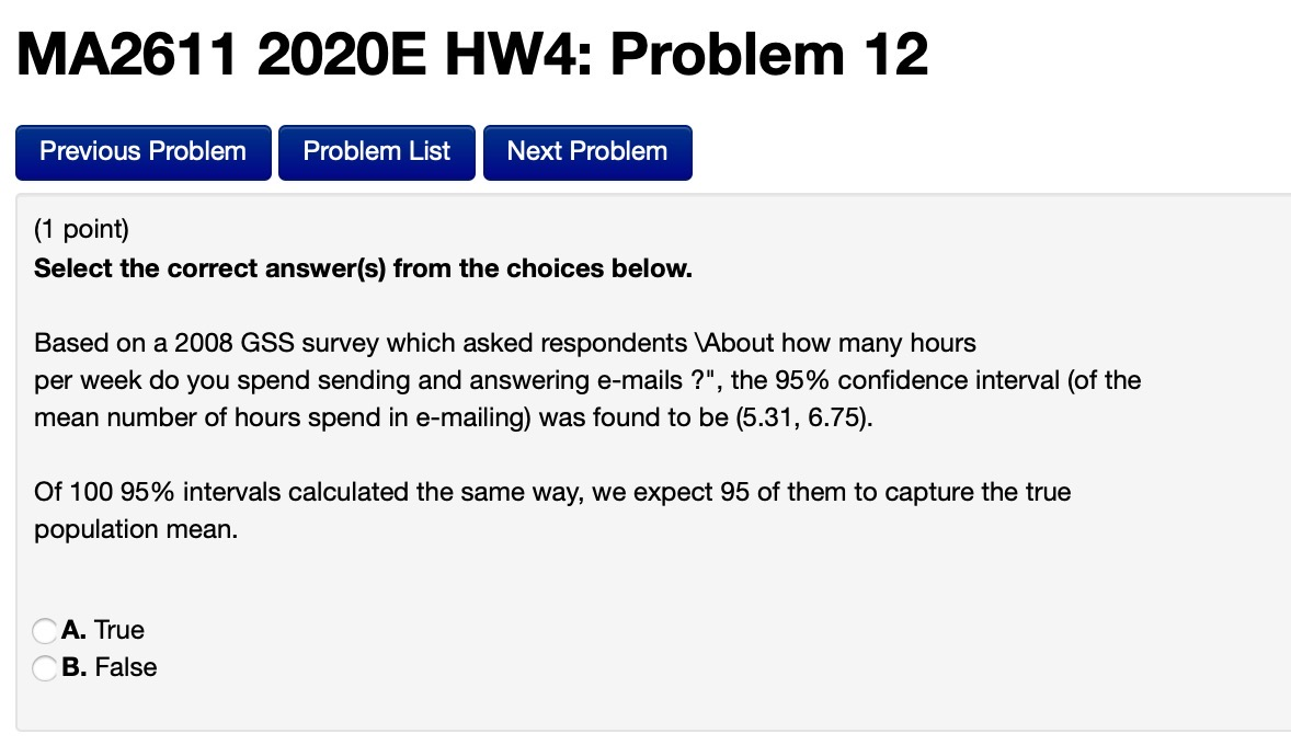 Solved MA2611 2020E HW4: Problem 12 Previous Problem Problem | Chegg.com