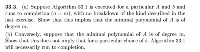 33.3. (a) Suppose Algorithm 33.1 is executed for a | Chegg.com