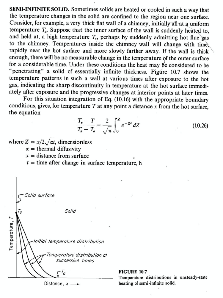 Solved SEMI-INFINITE SOLID. Sometimes solids are heated or | Chegg.com