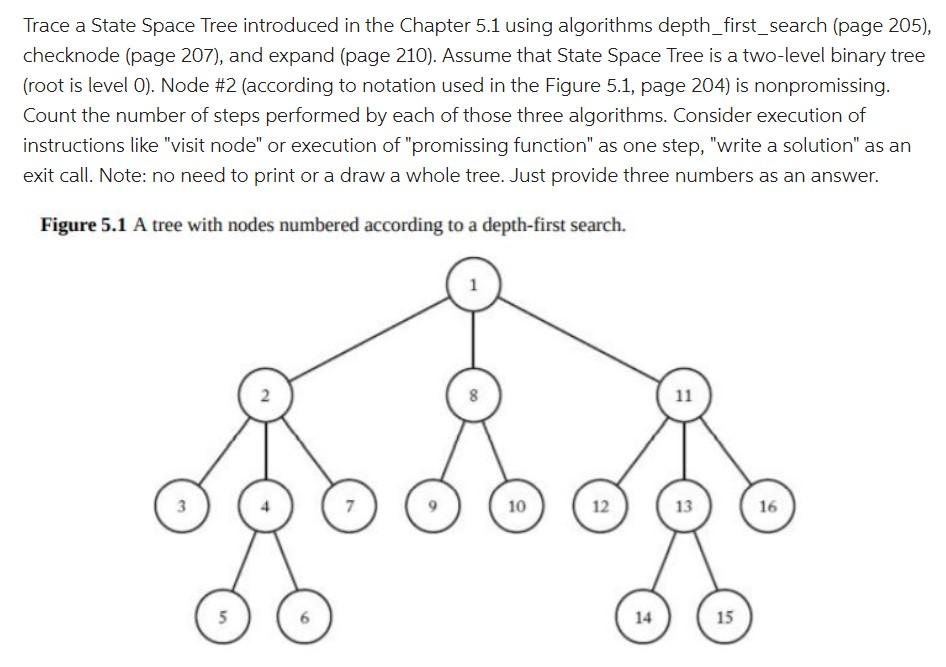 Solved Consider execution of instructions like "visit node" | Chegg.com